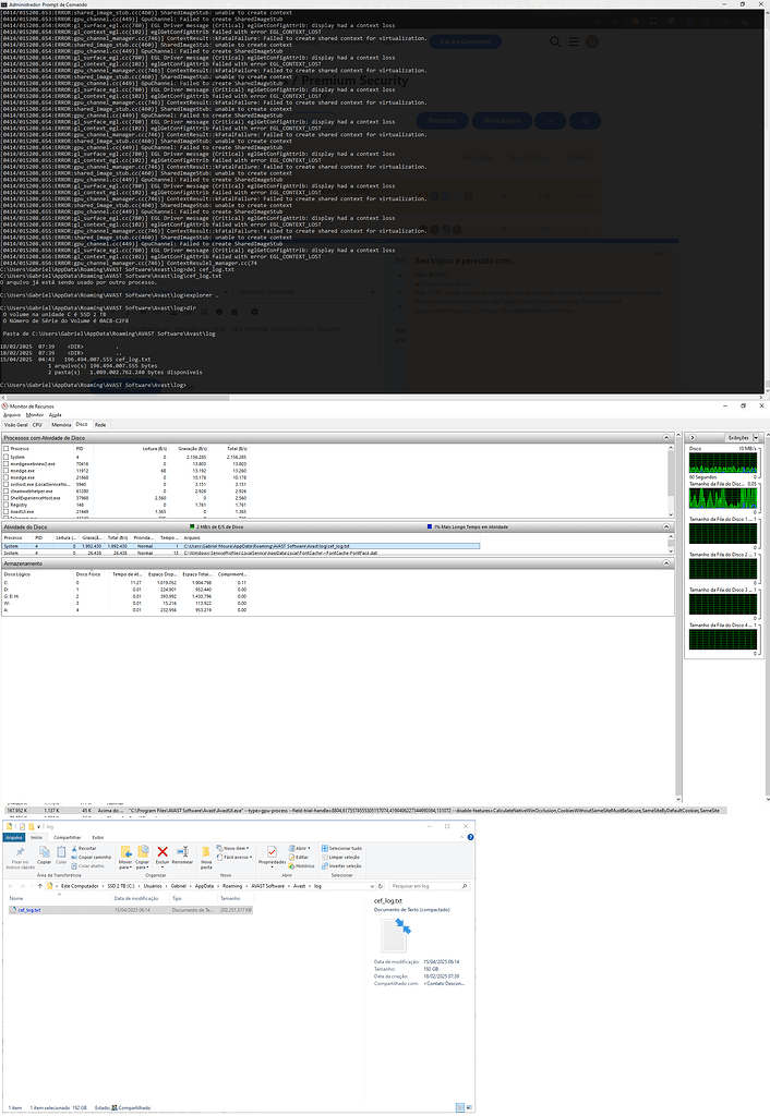 Persistent GUI Launch Failure and Excessive "cef_log.txt" File Growth ...